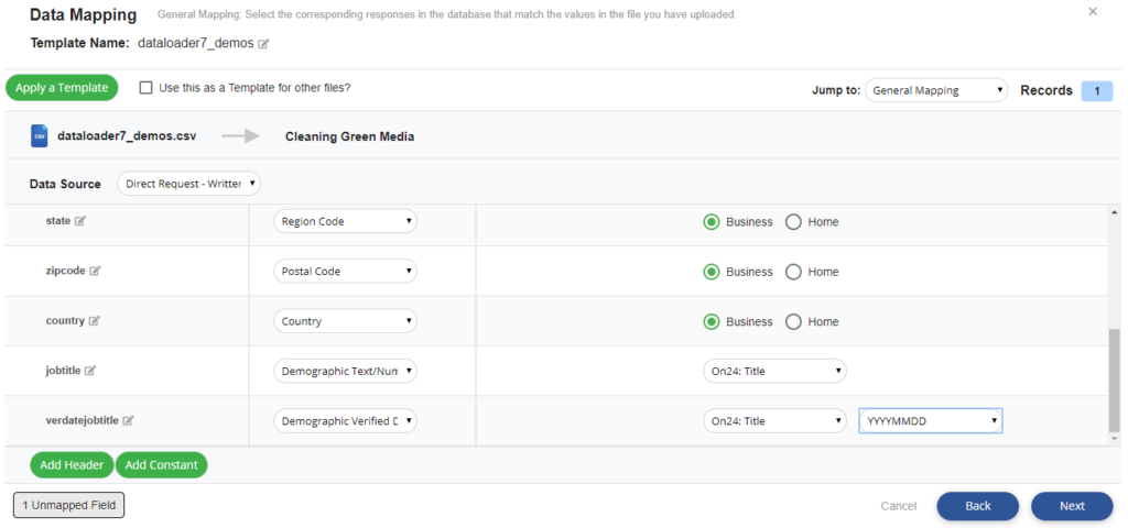 Data Loader 5 Omeda Training