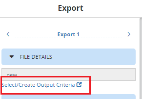 select-output-criteria – Omeda Training
